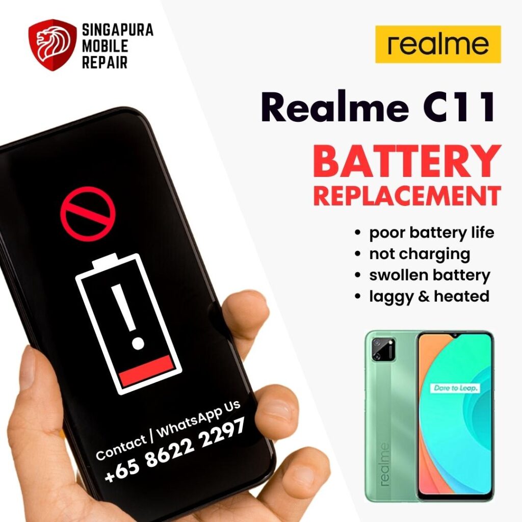 Realme C11 (2021) Bloated Battery Replacement Cost Singapore - Singapura Mobile Phone Repair