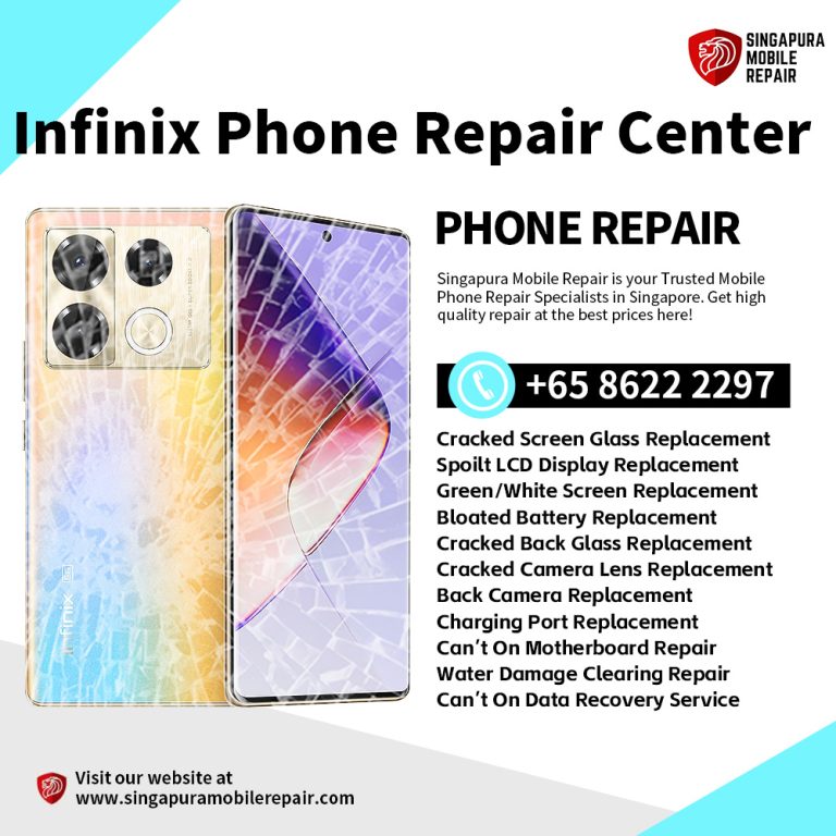 Infinix Note Hot GT Smart 9 7 8 10 20 30 40 50 30i 40i Pro Repair Singapore